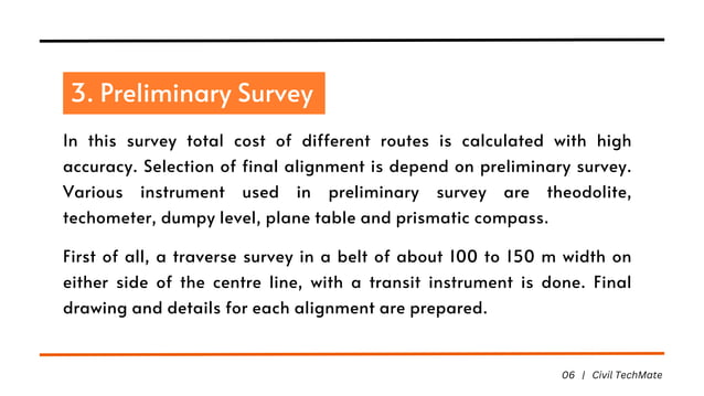 Alignment Survey | Track Alignment | Civil TechMate | PDF
