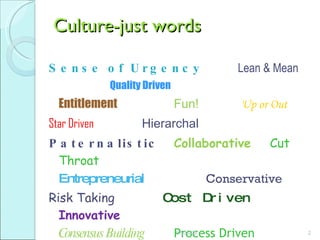 Alignment Within A Global Culture | PPT