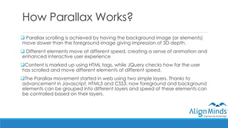 AlignMinds Technologies - Parallax Scrolling | PPTX
