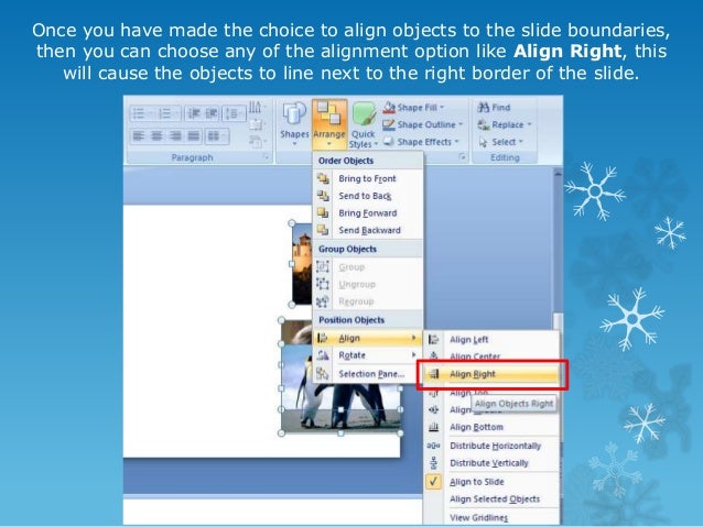 Align powerpoint 2007