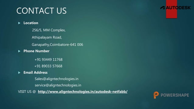 Autodesk POWERSHAPE – Align Technologies | PPT