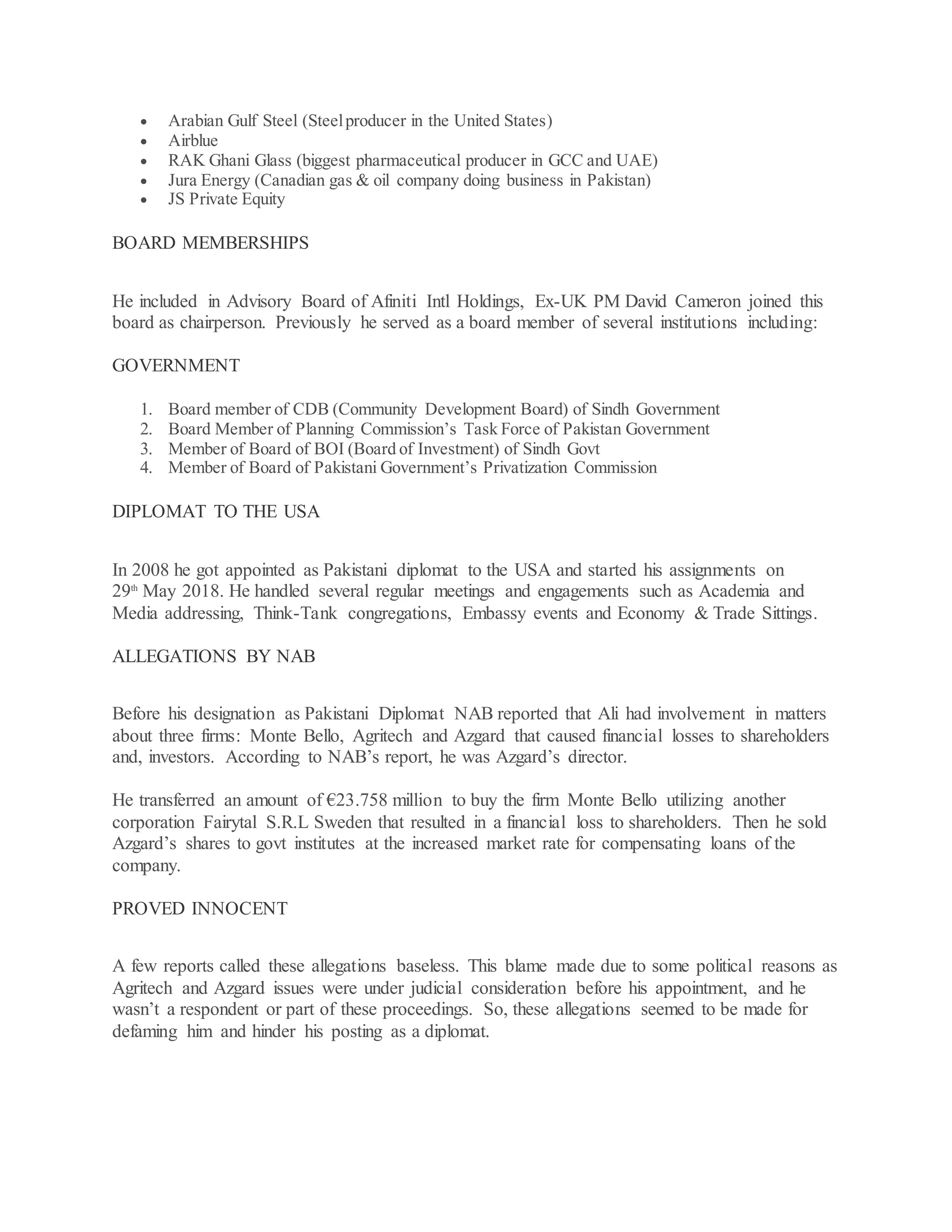 Ali jahangir siddiqui biography | DOCX