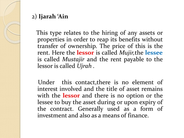 al-ijarah thumma al-bay (AITAB) | PPTX | Islam | Religion & Spirituality