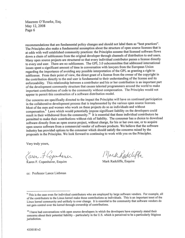 OSI and Linux Foundation Letter | PDF