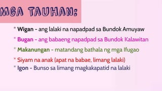 Alim- Epiko ng mga ifugao | PPT