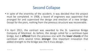 Quebec Bridge Collapse - Case Study | PPTX