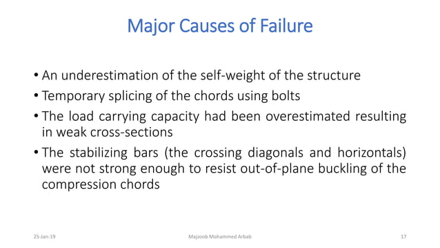 Quebec Bridge Collapse - Case Study | PPTX | Civil Engineering Industry ...
