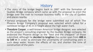 Quebec Bridge Collapse - Case Study | PPTX