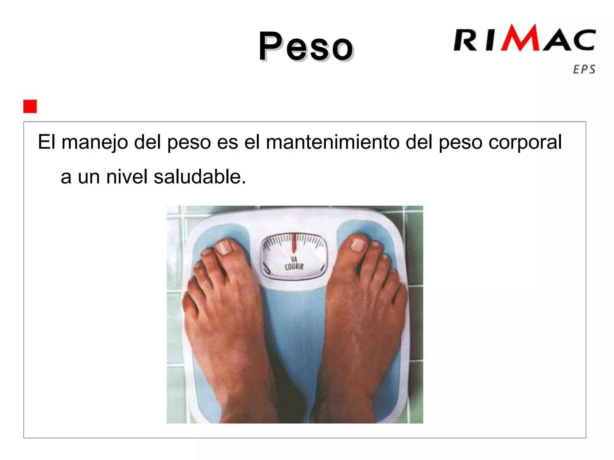 Alimentaciòn saludable y control de peso | PPT | Medical Health