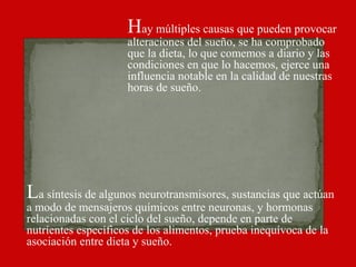 Alimentación y sueño | PDF