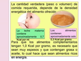 Alimentacion complementaria-original | PPTX