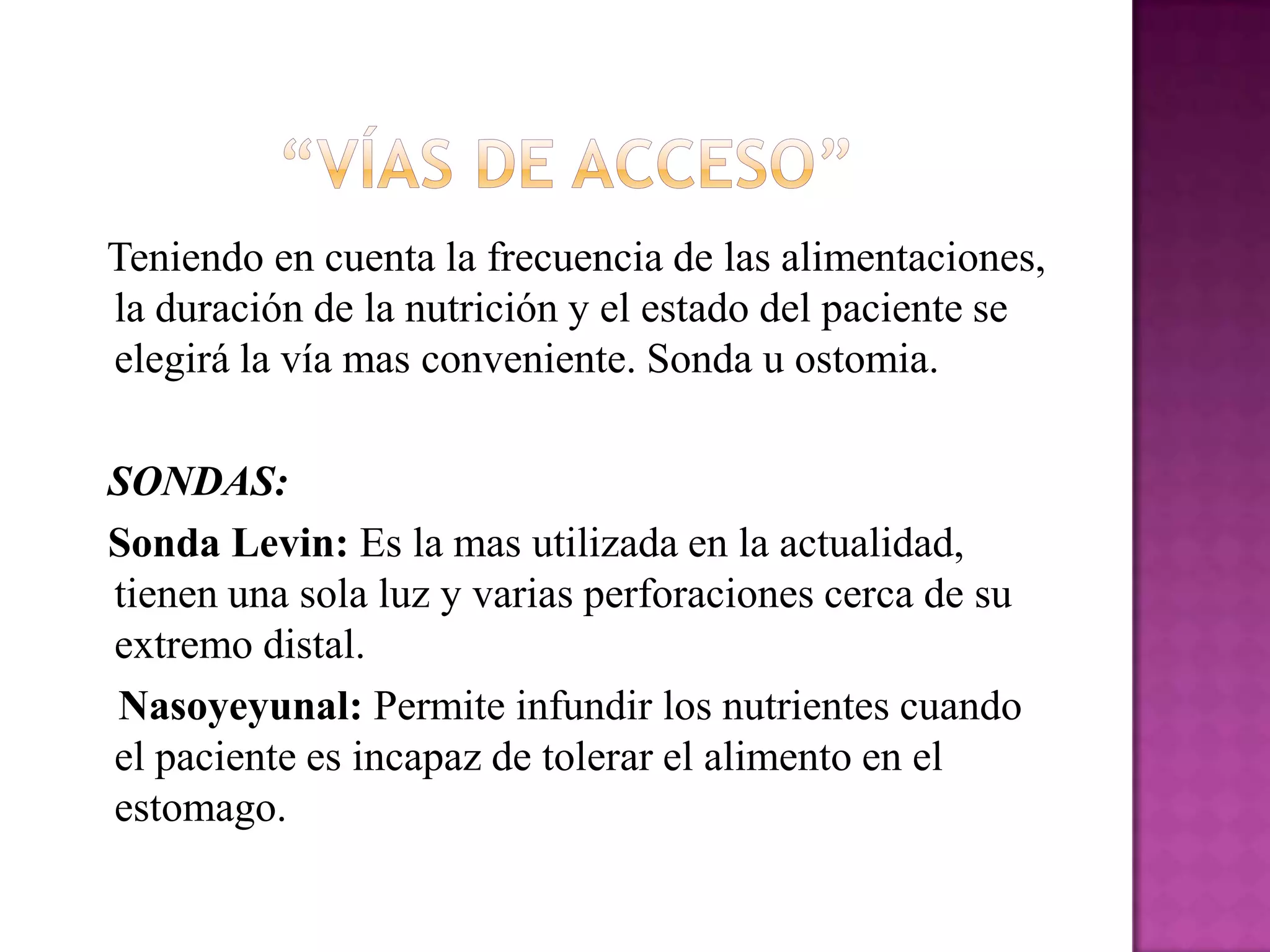 Alimentacion enteral | PPTX