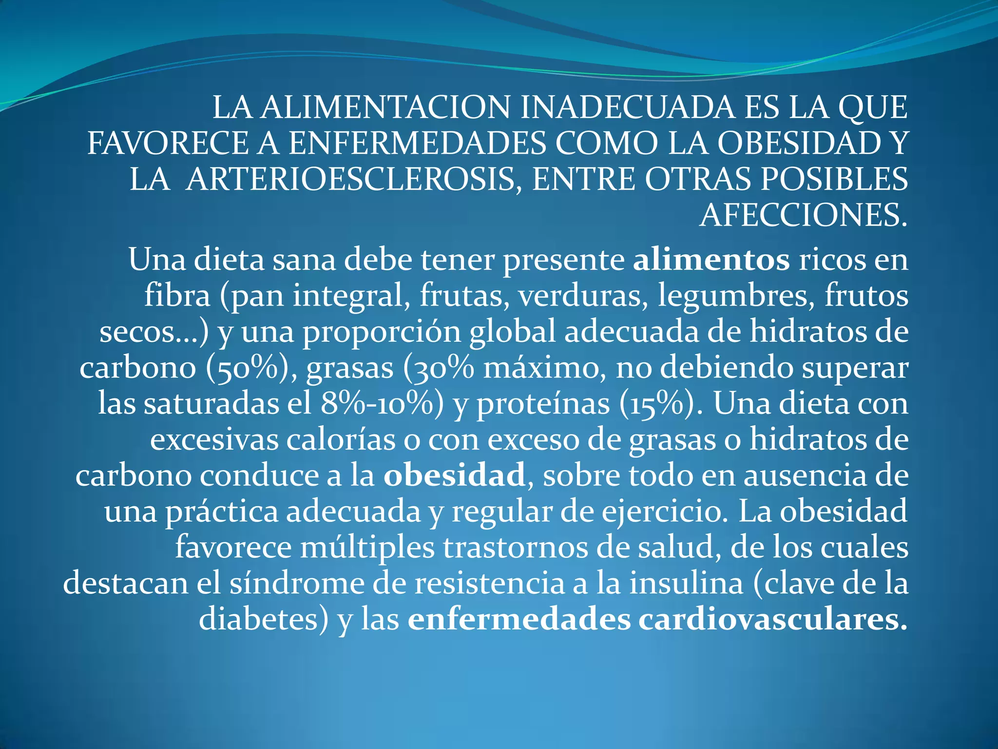Alimentacion inadecuada | PPT