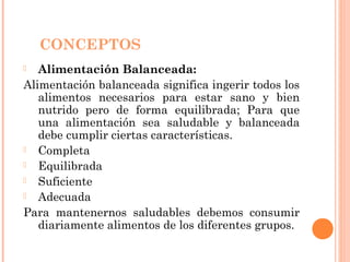 Alimentacion saludable | PPT