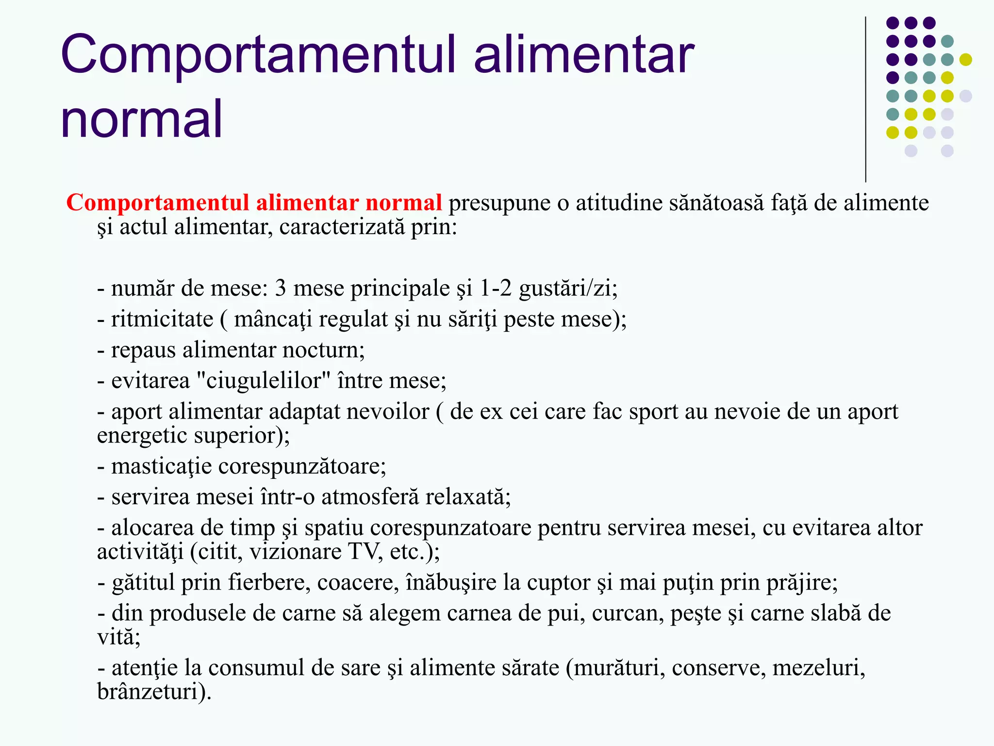 Alimentatia sanatoasa | PPT