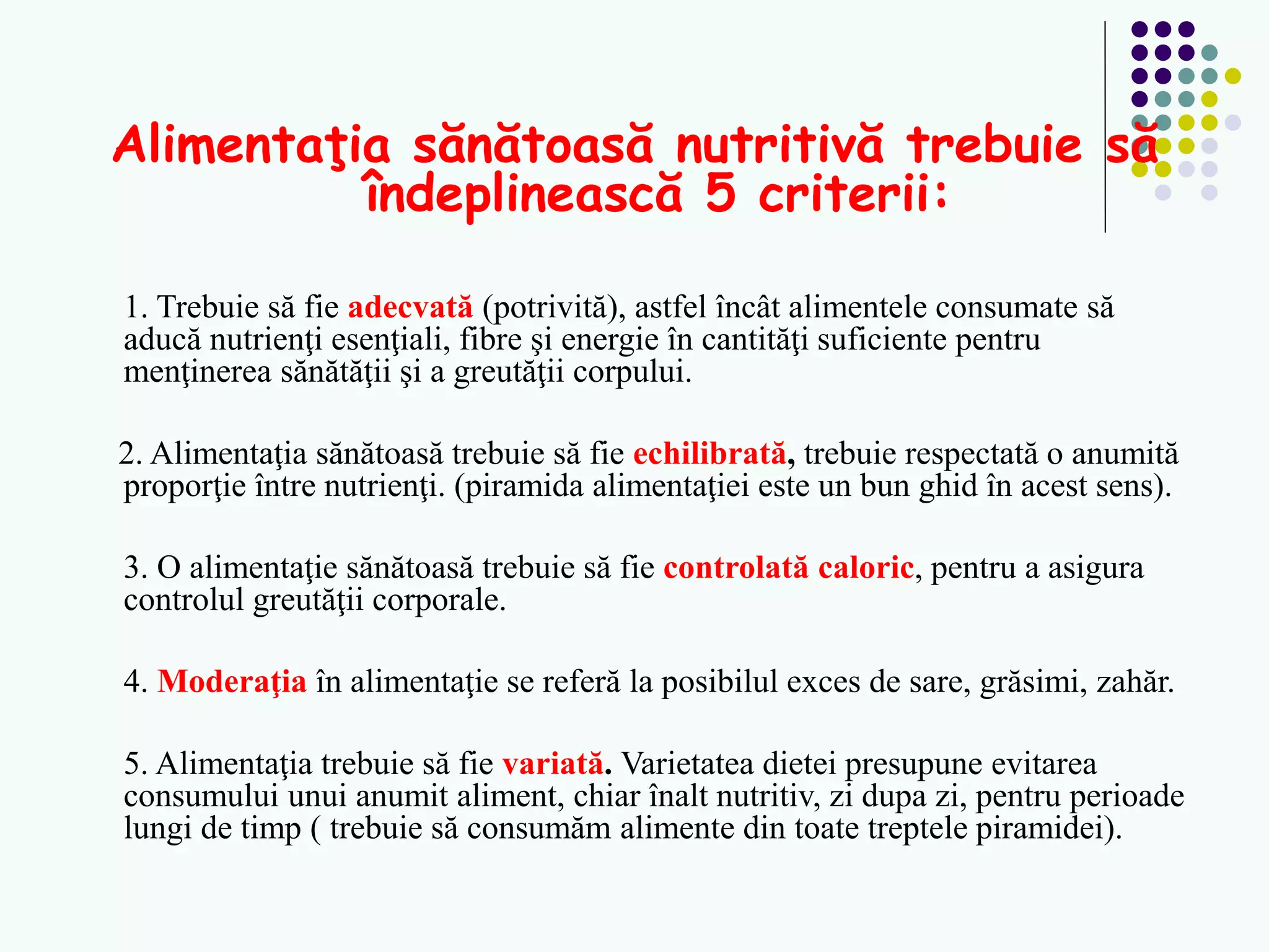 Alimentatia sanatoasa | PPT