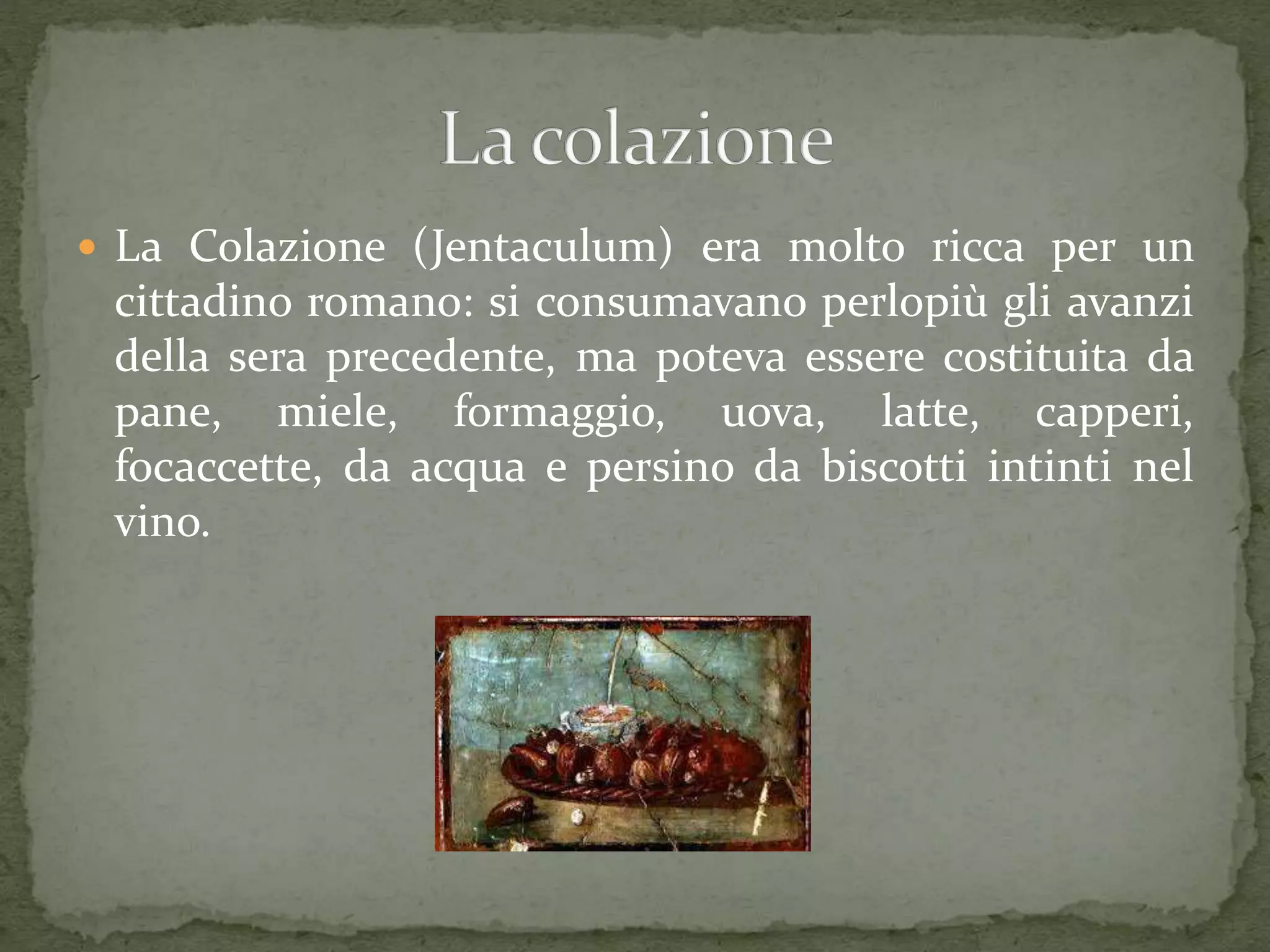 Alimentazione roma | PPTX