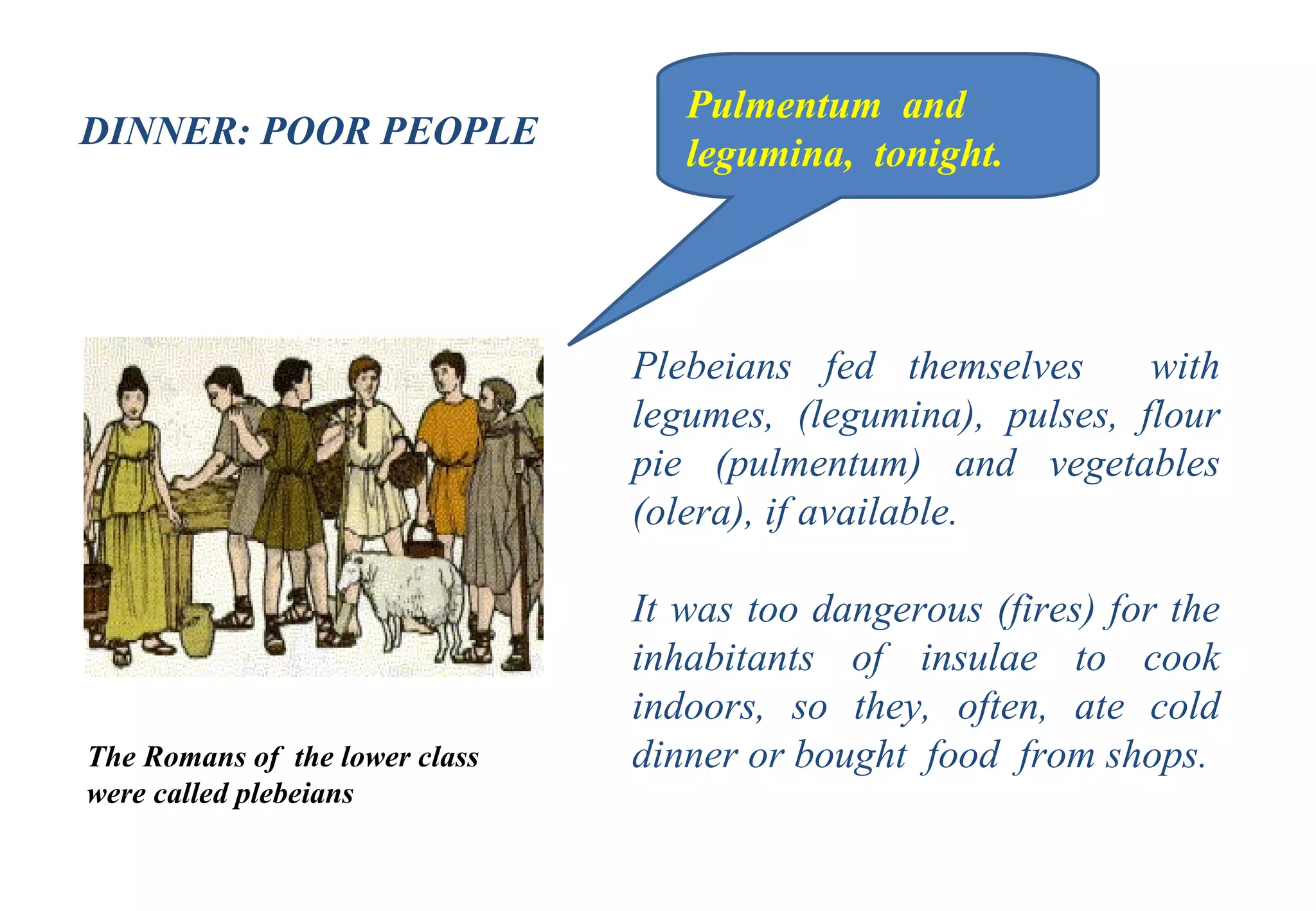 ANCIENT ROMAN FOOD AND FOOD TODAY | PPT