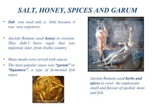 ANCIENT ROMAN FOOD AND FOOD TODAY | PPT
