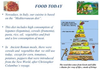 ANCIENT ROMAN FOOD AND FOOD TODAY | PPT