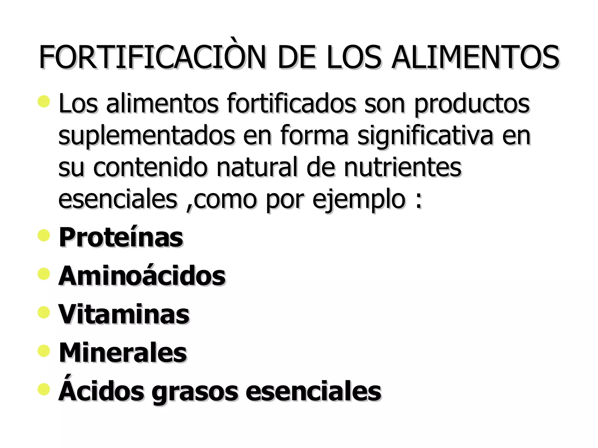 Alimentos Fortificados | PPT