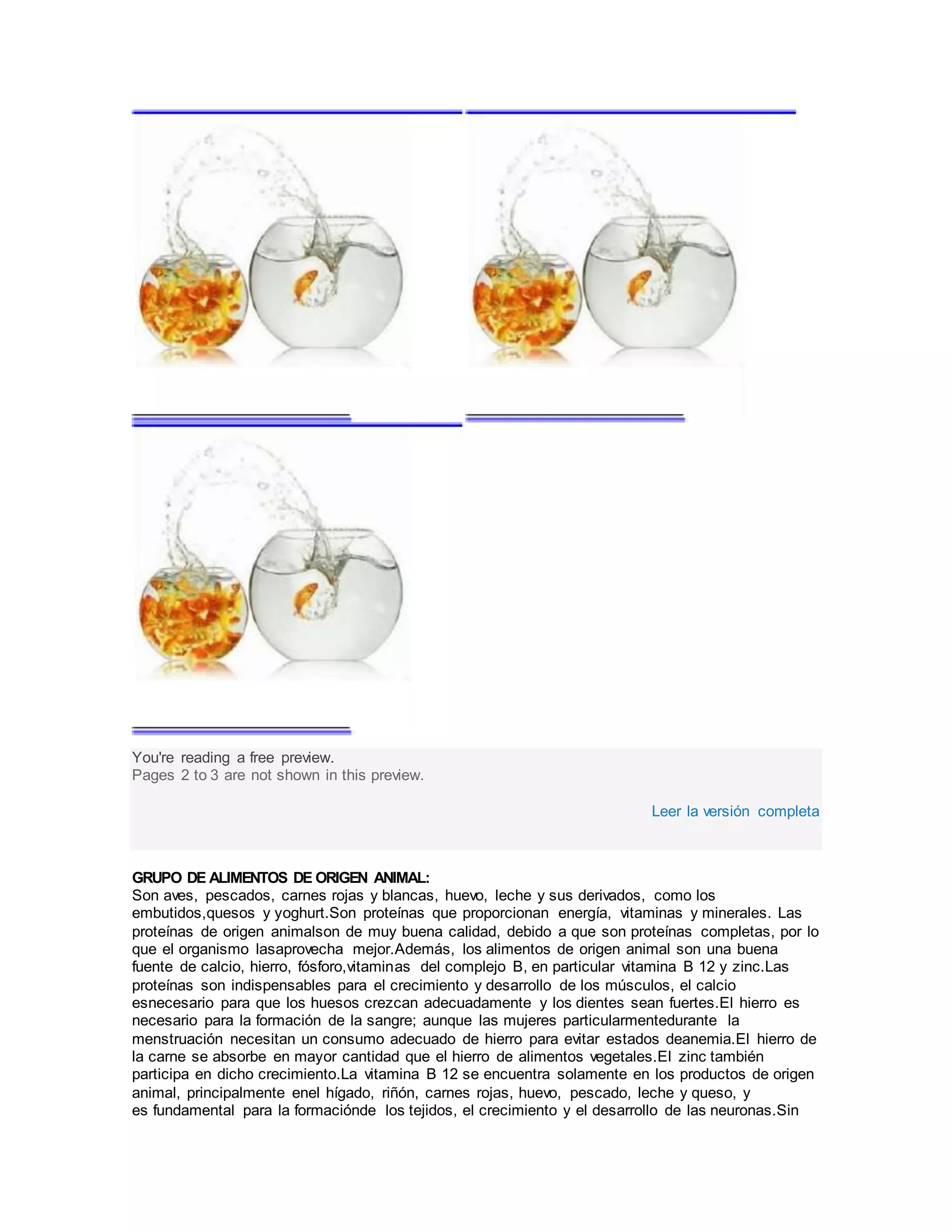 Alimentos de origen mineral | DOCX