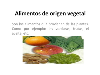 Alimentos diapositivas | PPTX