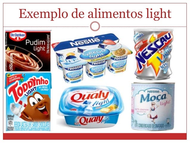Alimentos diet e light (SLIDE)