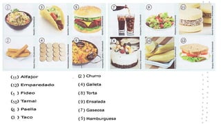 Alimentos e verbo gustar | PPT