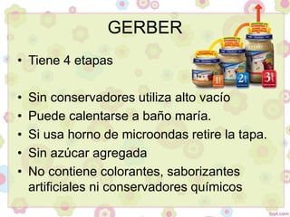 Alimentos infantiles procesados de uso comercial.ppt