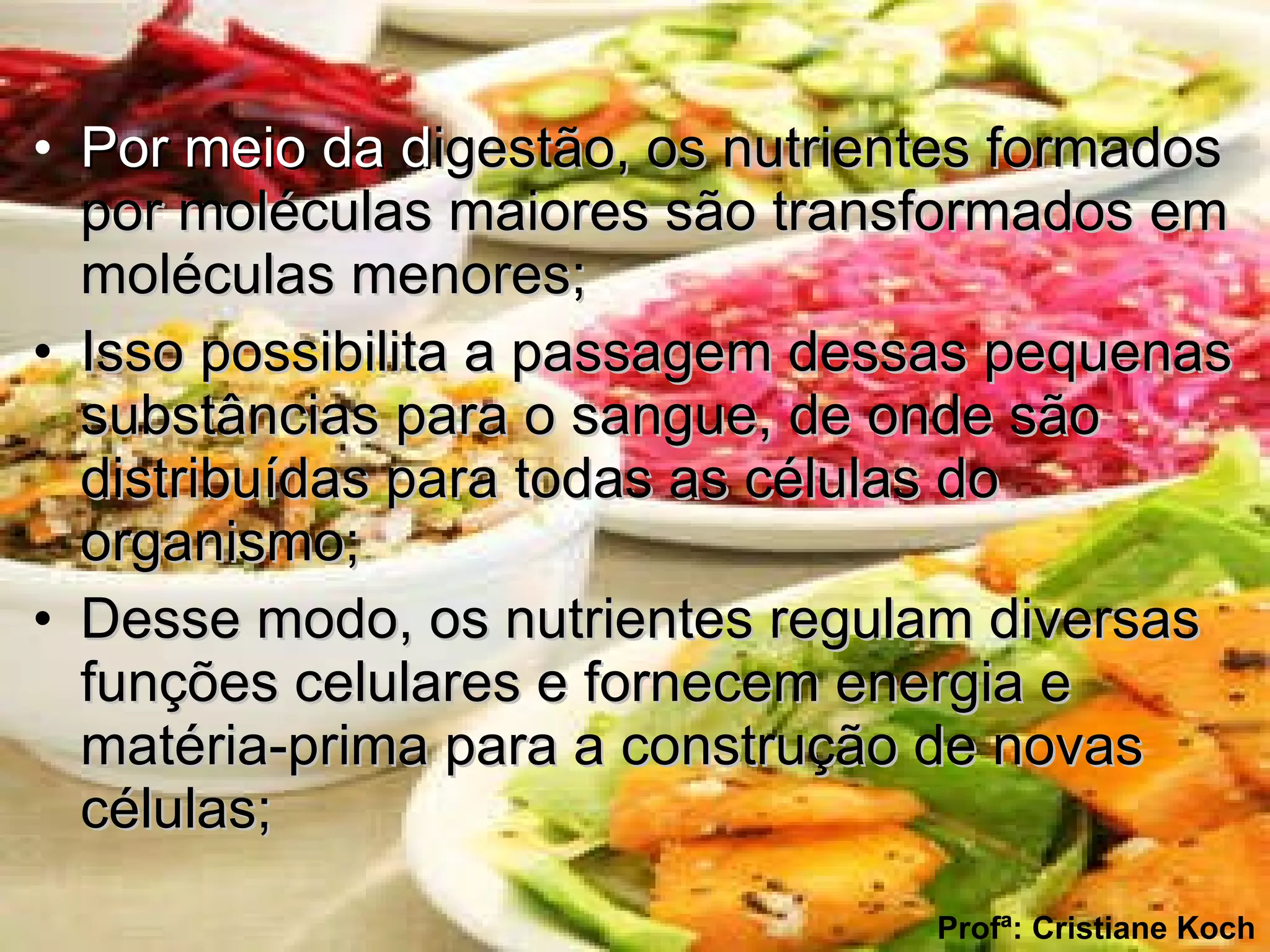 Alimentos, nutrientes e saúde | PPT