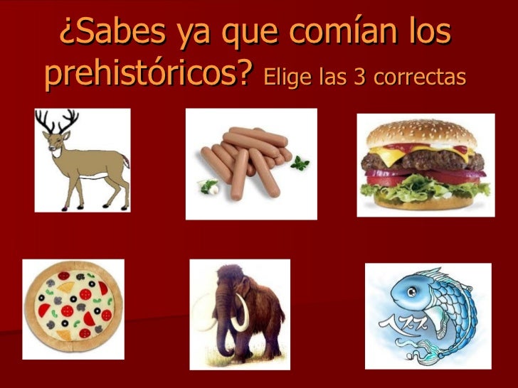 Alimentos prehistoria