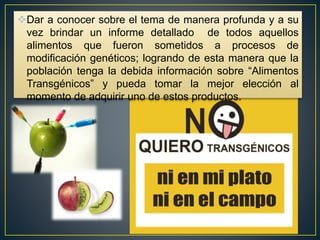 Alimentos trangenicos | PPTX