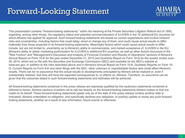 Alimera Sciences | PPT