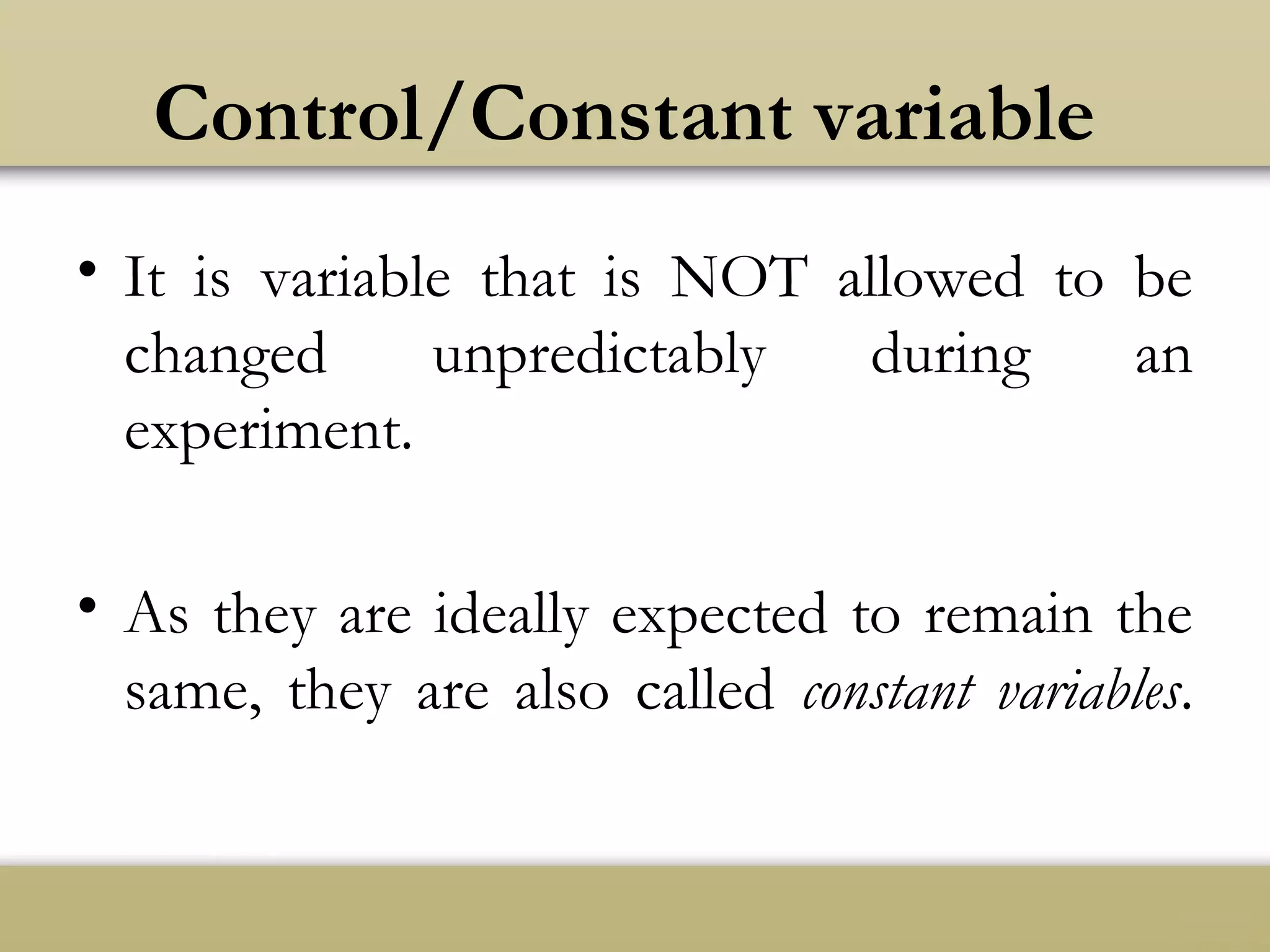 Types of Variables | PPT
