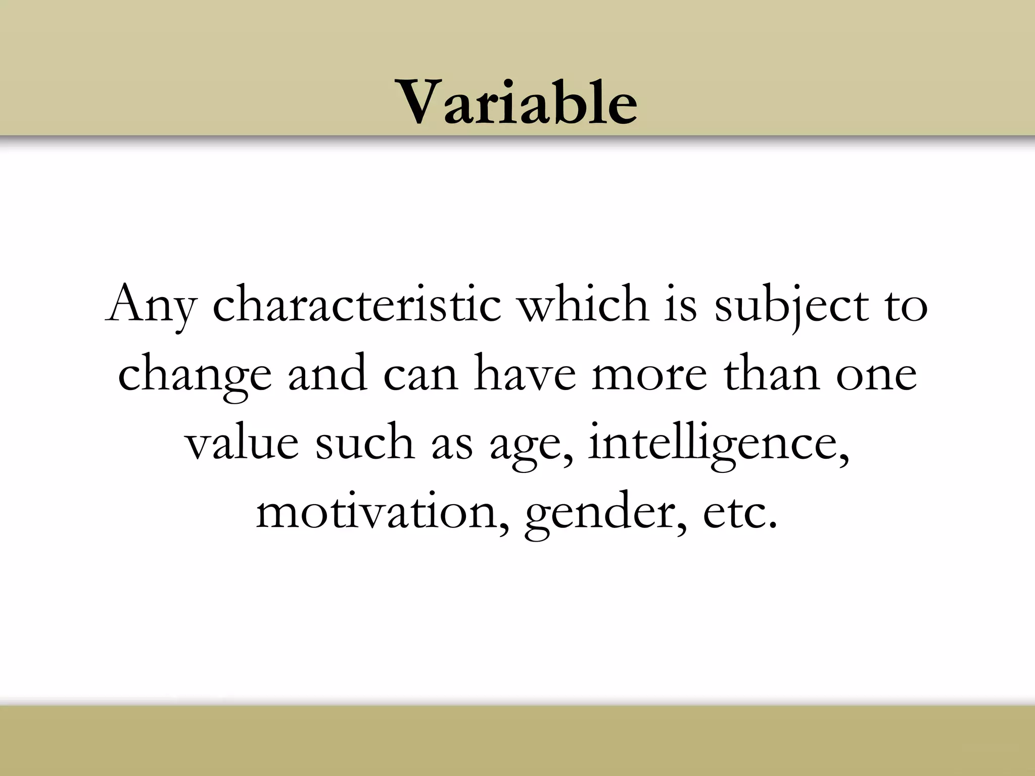 Types of Variables | PPT