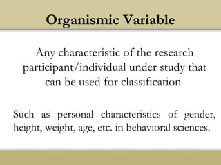 Types of Variables | PPT