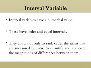 Types of Variables | PPT