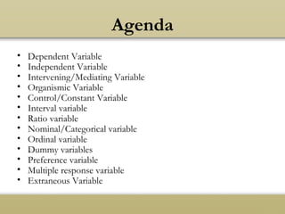 Types of Variables | PPT