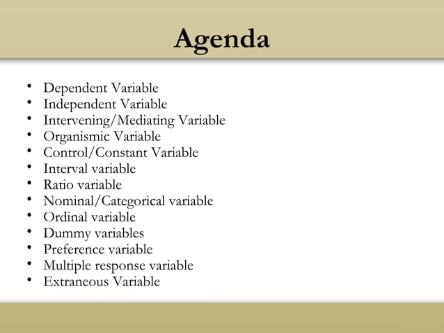 Types of Variables | PPT