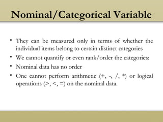 Types of Variables | PPT