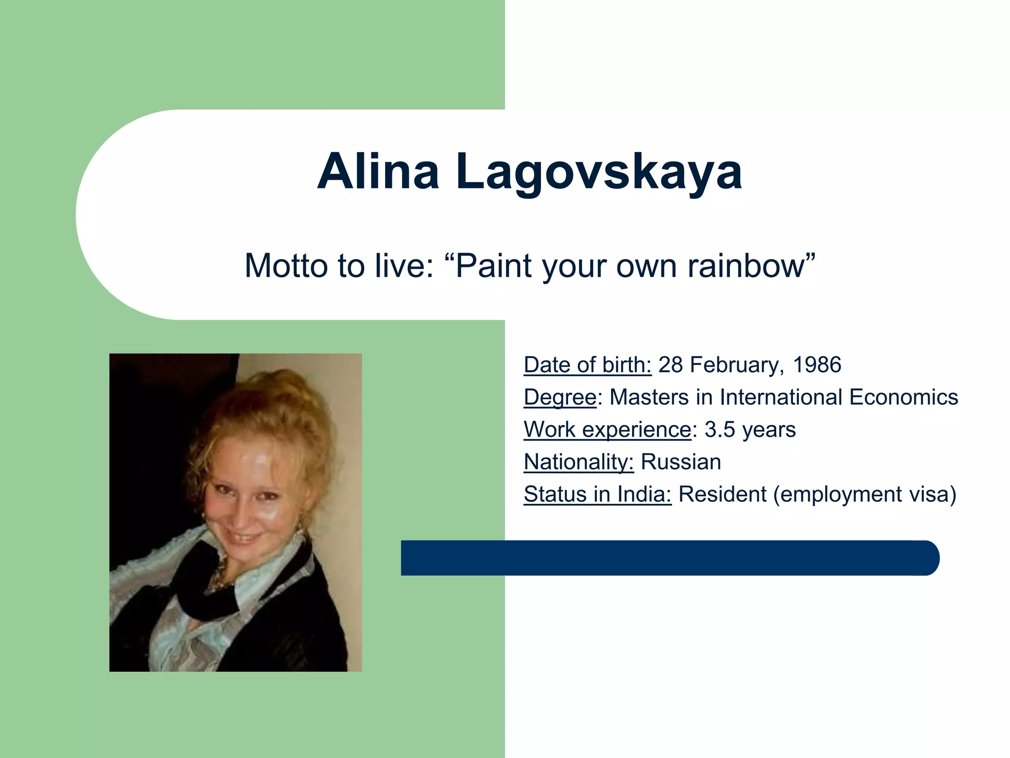 Alina CV | PPT