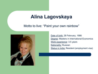 Alina CV | PPT