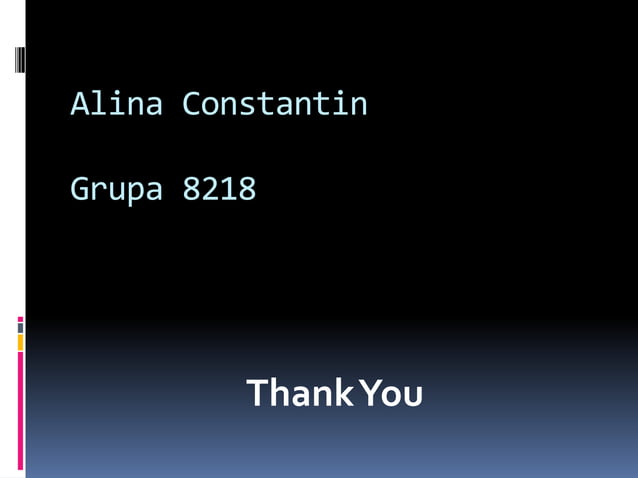 Alina Constantin GRUPA 8218 | PPT