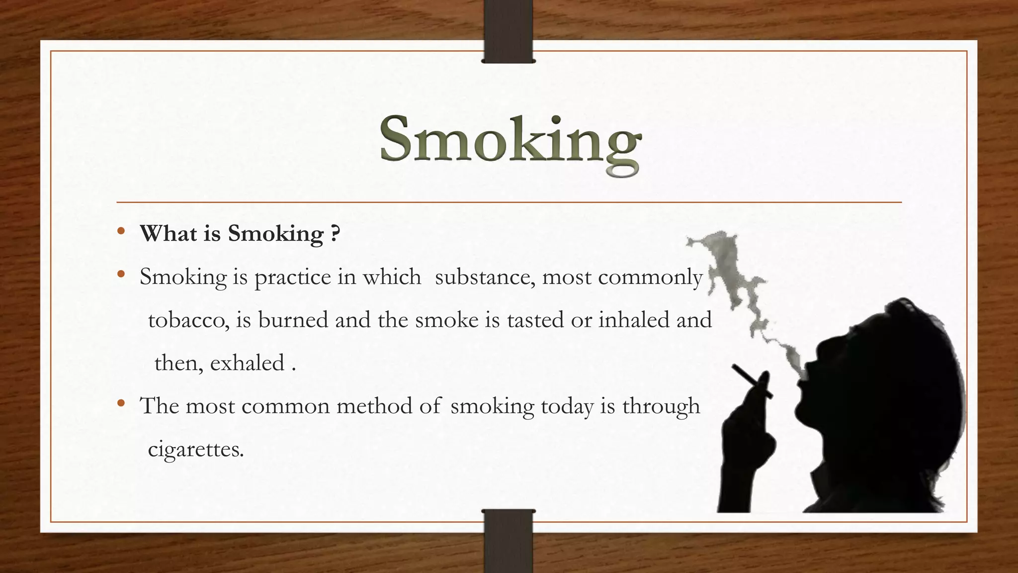 Teenage Smoking Facts | PPTX