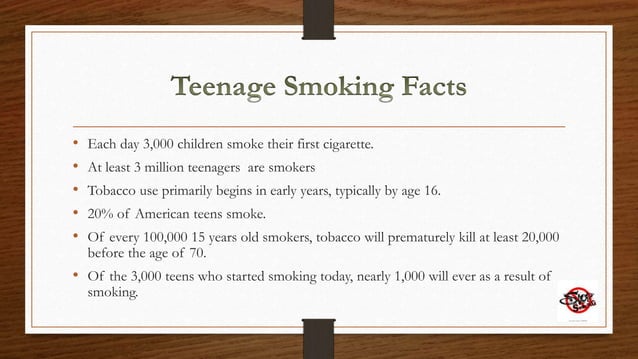 Teenage Smoking Facts | PPTX