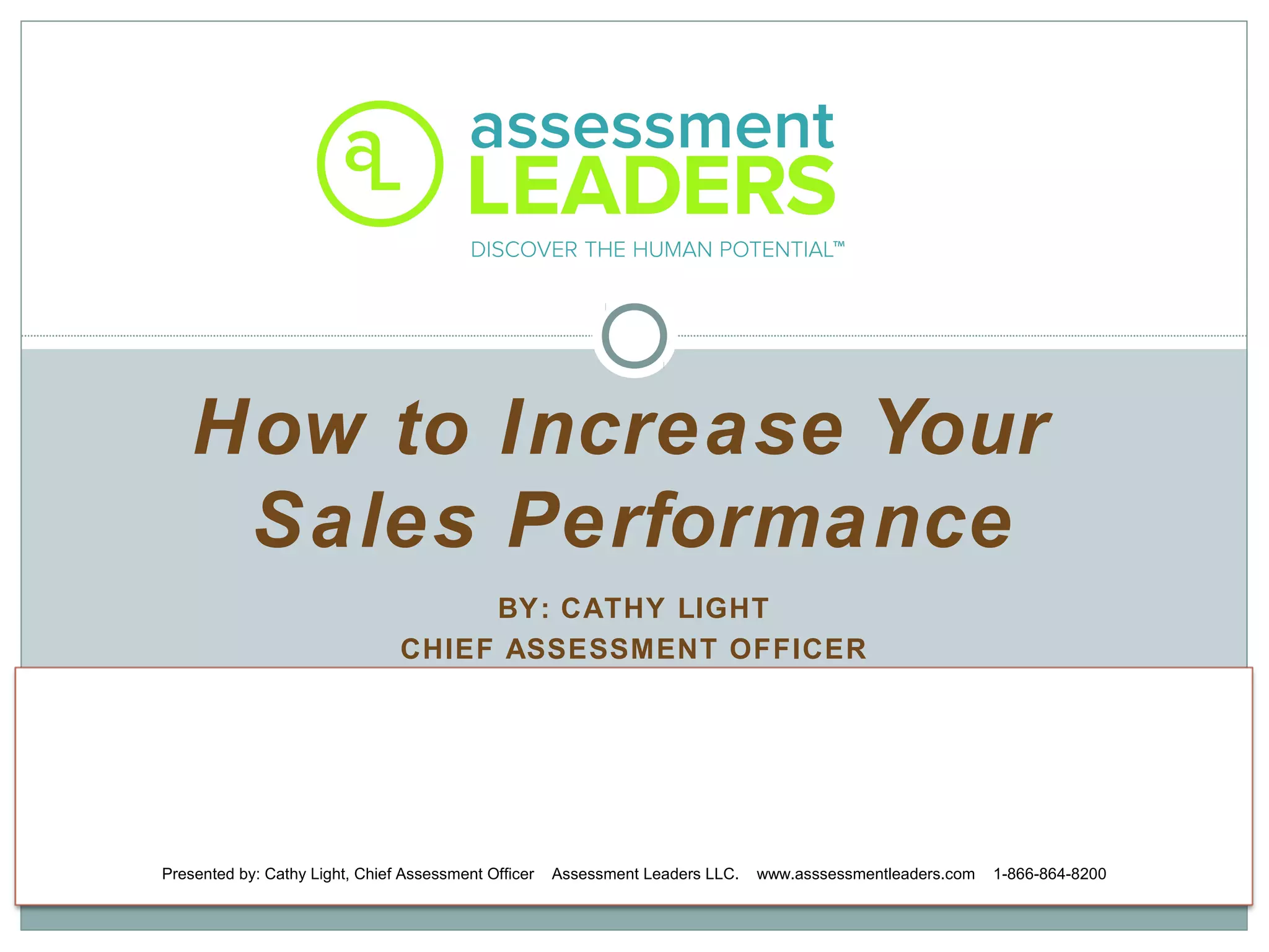 Al increase your sales performance | PPT