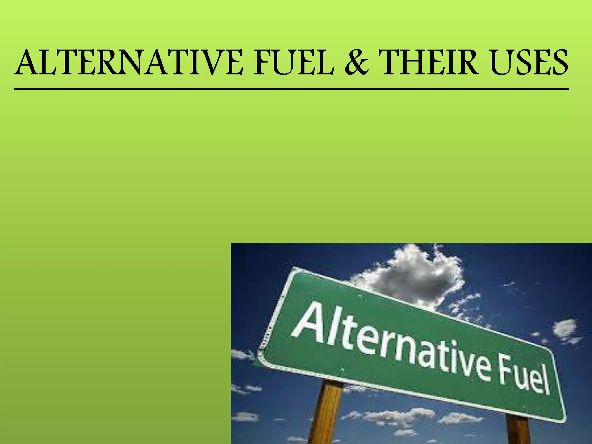 Alternative Fuels | PPTX