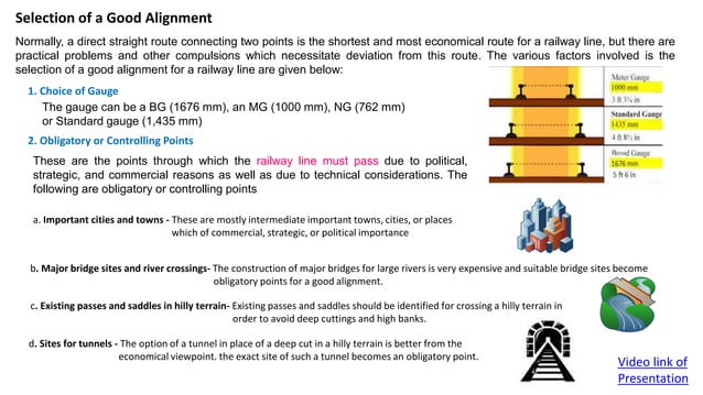ALIGNMENT OF RAILWAY LINE |ALIGNMENT OF RAILWAY TRACK |RAILWAY ...