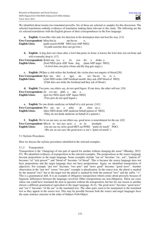 A linguistic analysis of translation in an african novel | PDF